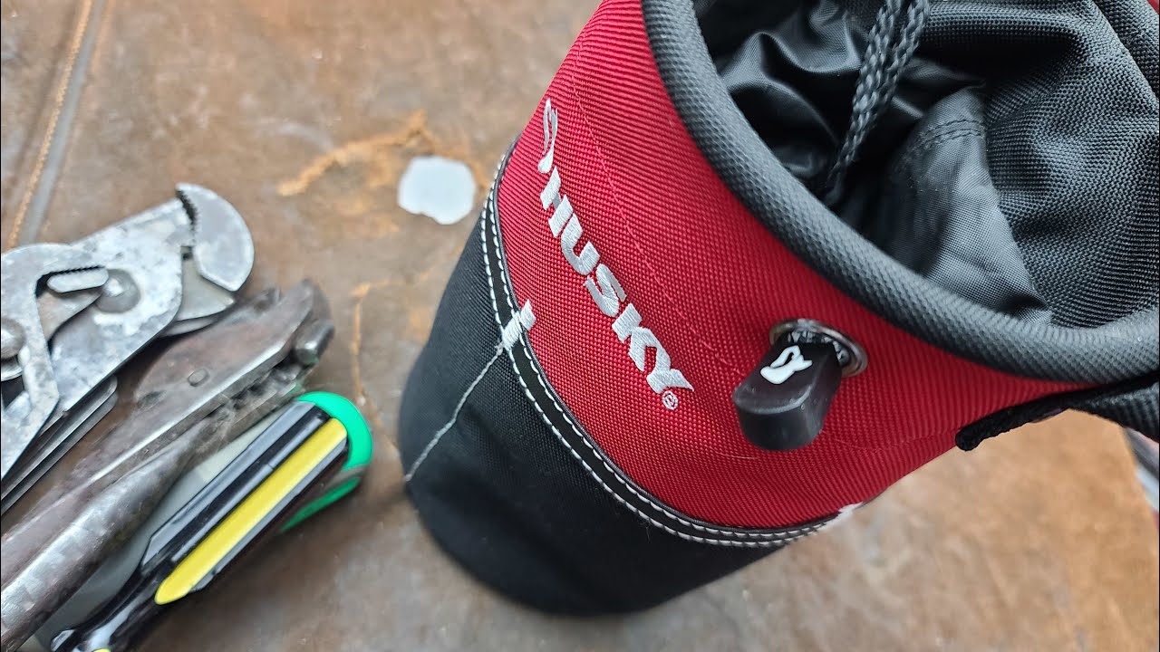 Husky 5"x8" Utility Tool Sack Review - YouTube
