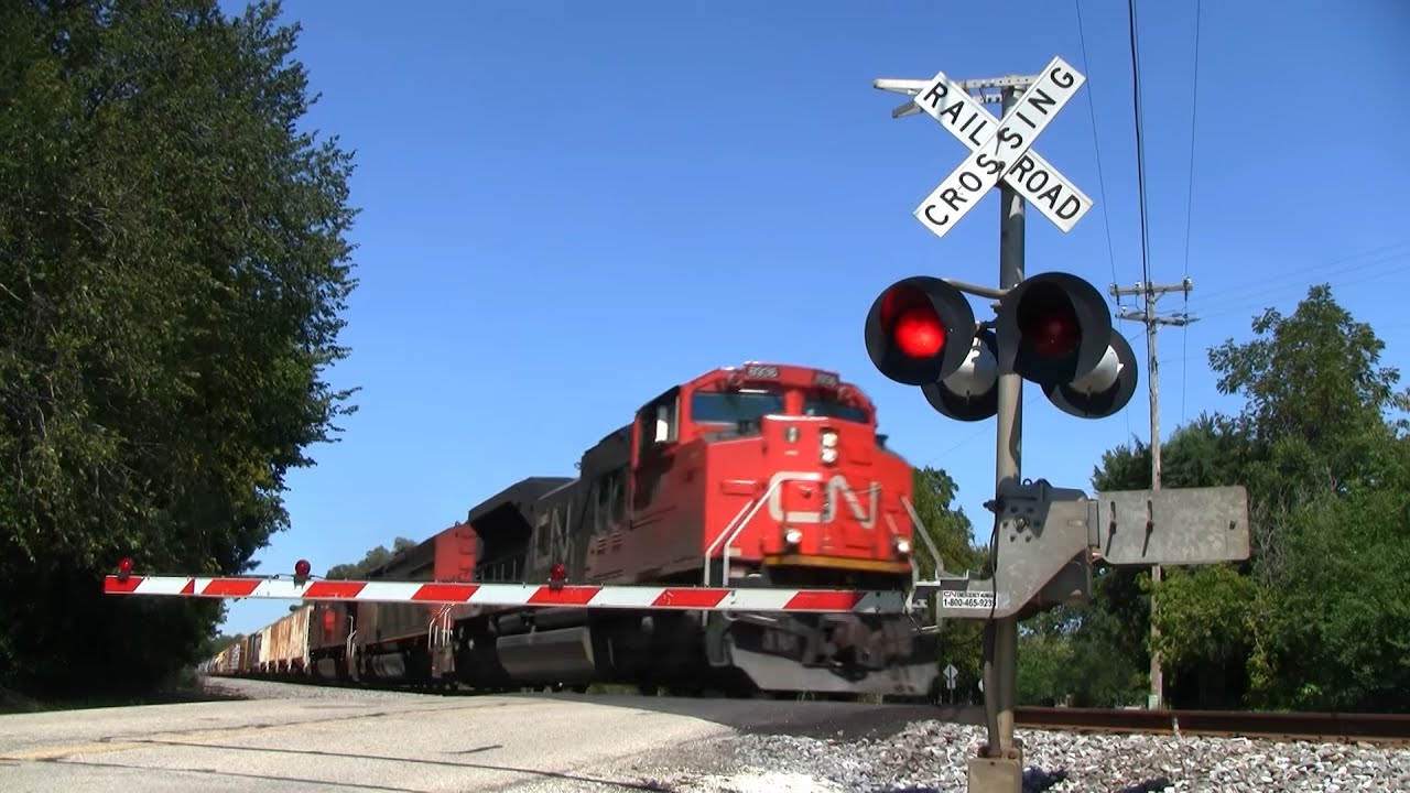 CN Freight Train - 264th Avenue - YouTube