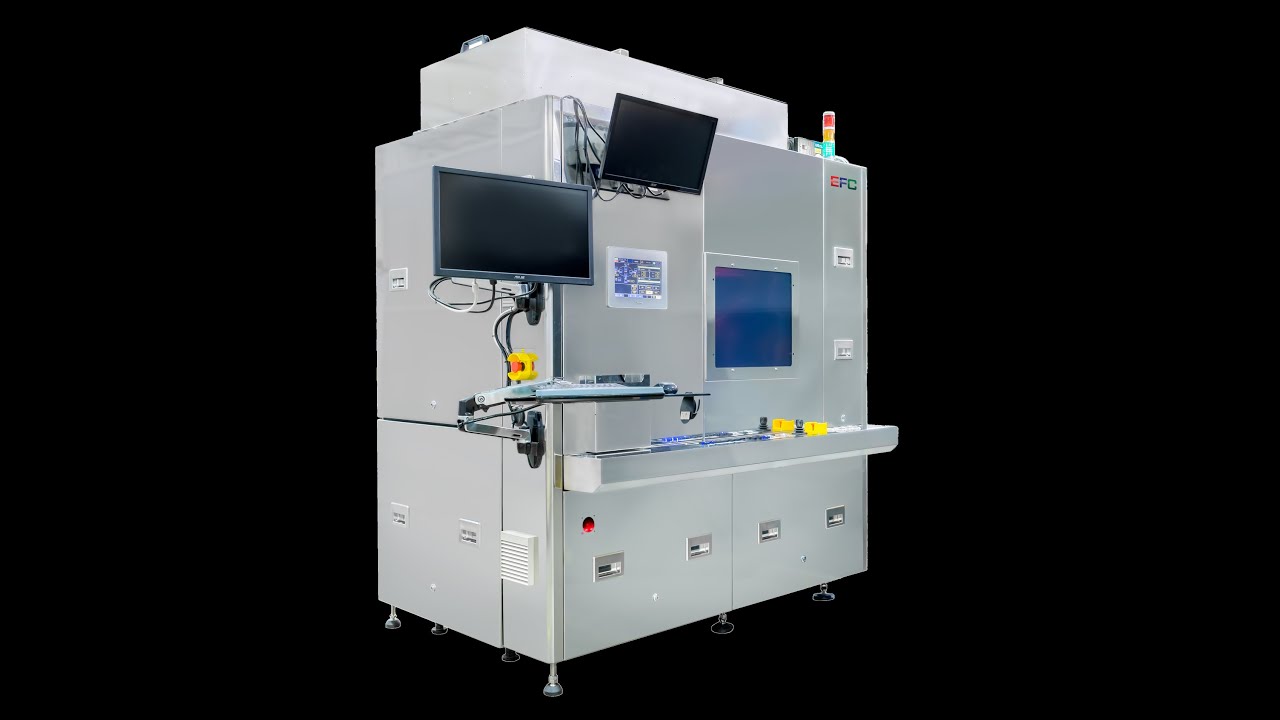 易發精機半導體產業Wafer Auto Inspection Machine (OM)全自動晶圓檢查機 - YouTube