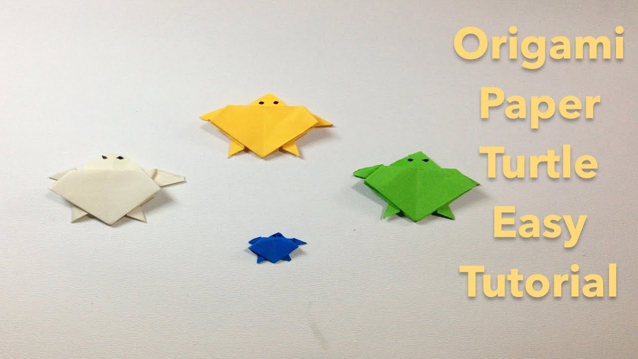 Origami Turtle Easy Tutorial - How to Make paper turtle - paper folding ...