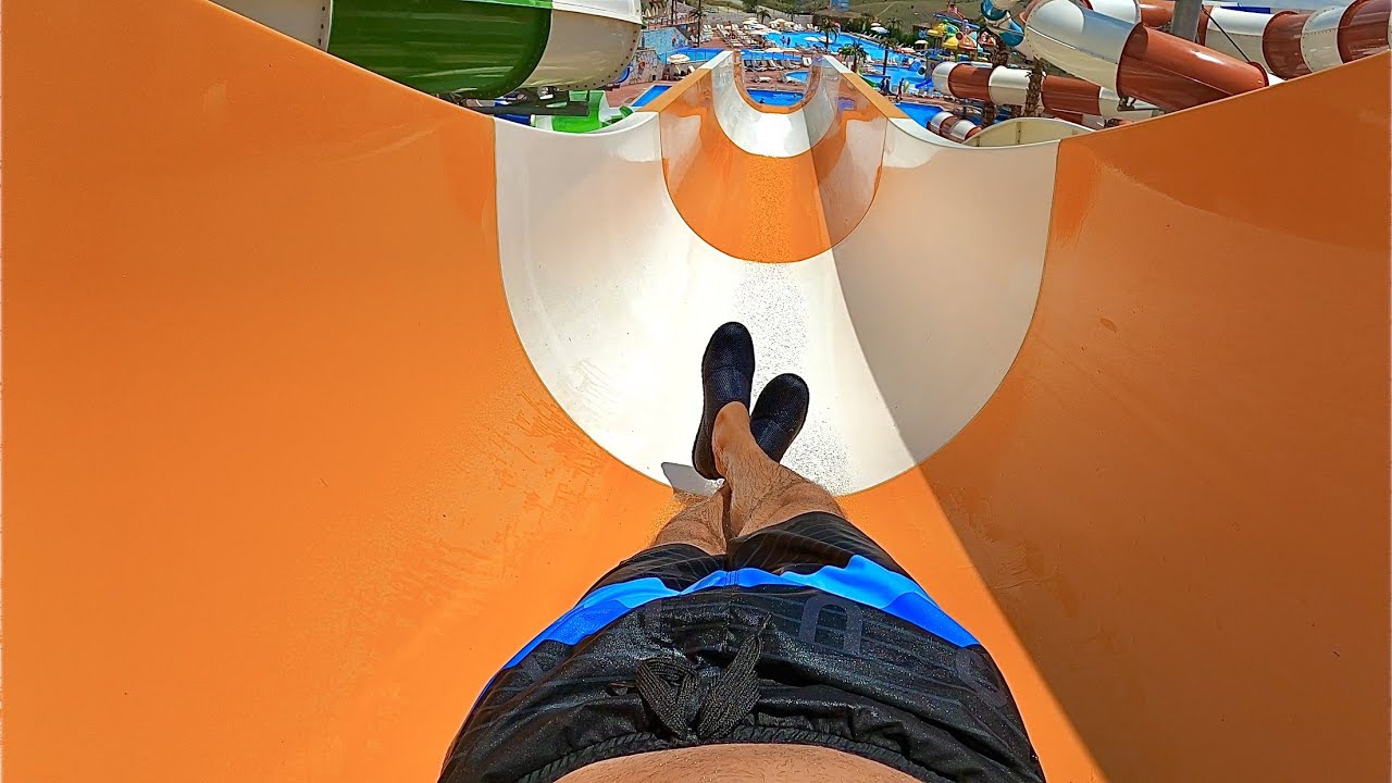 Speed Water Slide at Waterpark Çankaya Aquapark (Kamikaze Waterslide ...