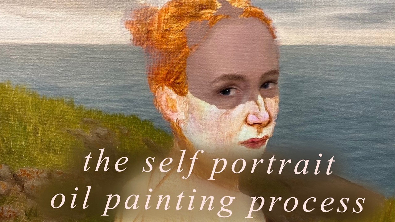 Self Portrait Oil painting process - YouTube