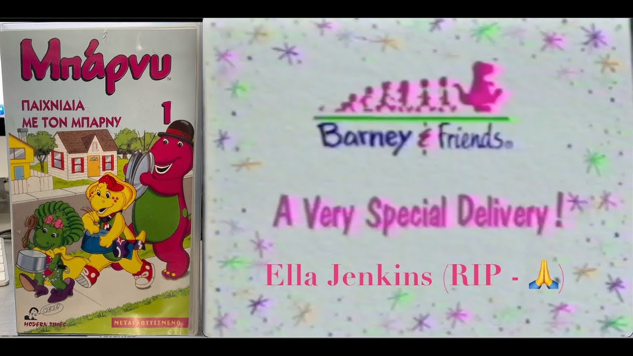 Barney & Friends: A Very Special Delivery! (S2 E18) (Greek VHS - Ella ...