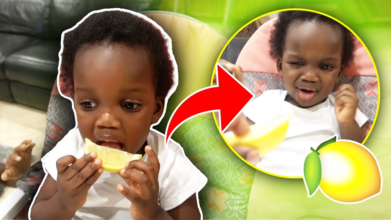 Major Tries Lemon For The First Time *Cute Reaction* - YouTube