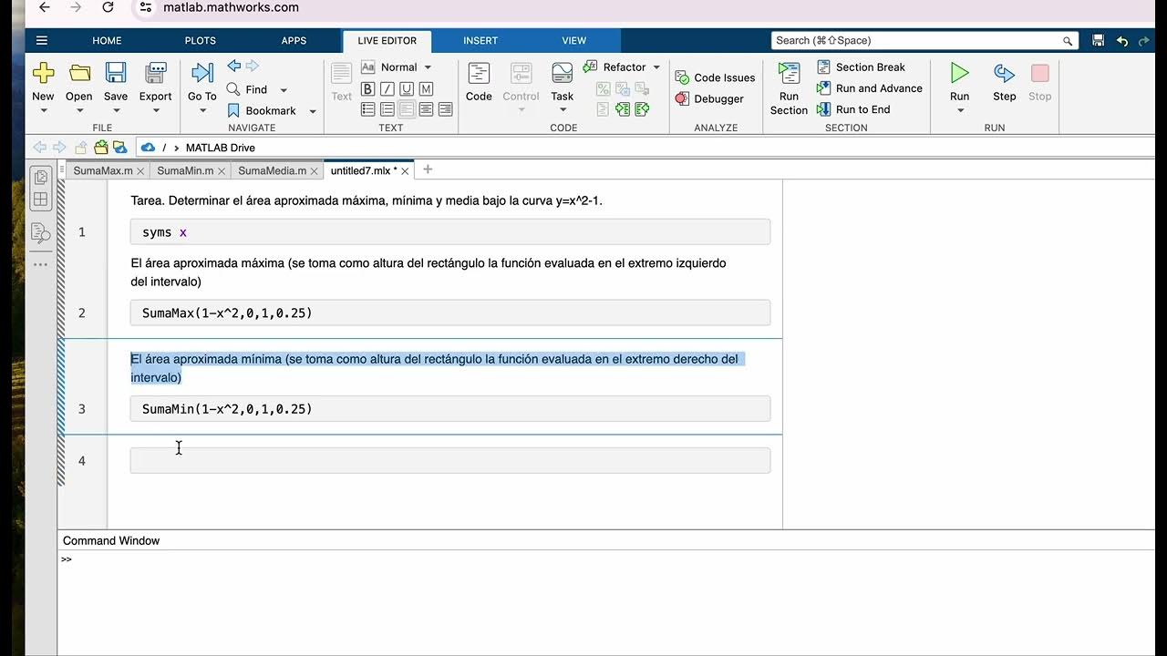 Función de MATLAB en un live Script - YouTube