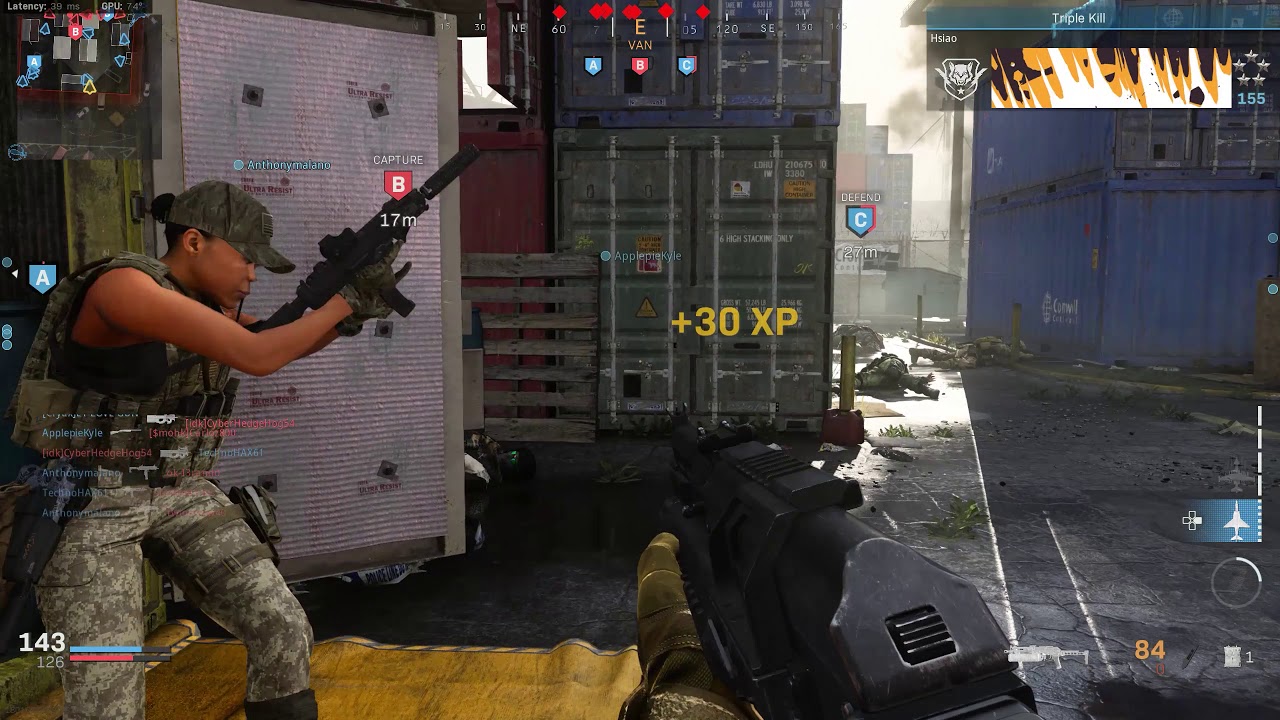 84 Bullets + Stopping power= EZ Shipment Nuke-Modern Warfare Gameplay ...