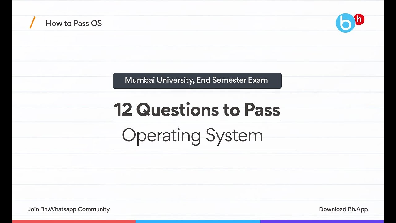 How to Pass/Score in Operating System (OS) Sem-4 Computer | Mumbai ...