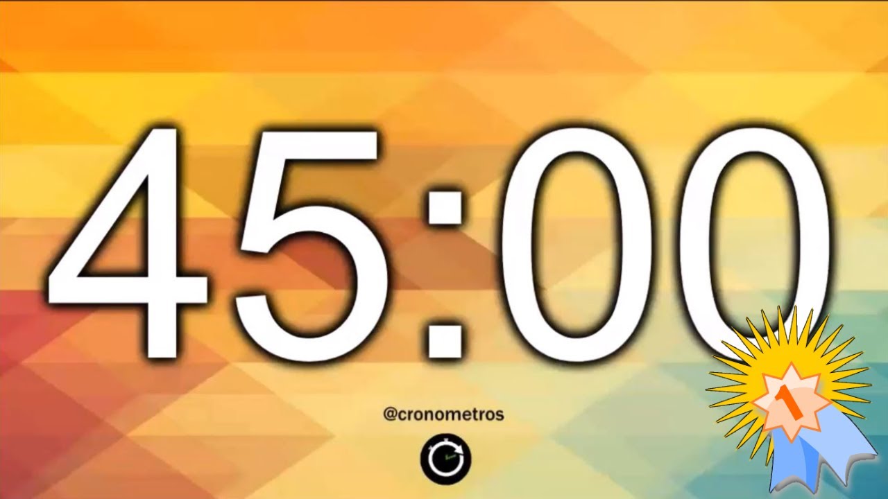 45 minute timer - YouTube