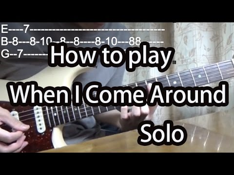How to play When I Come Around Solo -Green Day Guitar Tutorial with ...