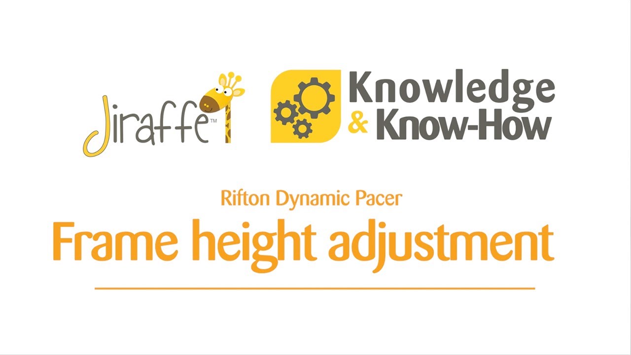 Rifton Dynamic Pacer - Frame height adjustment - Jiraffe Knowledge ...
