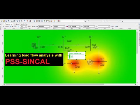 pss sincal load flow analysis - YouTube