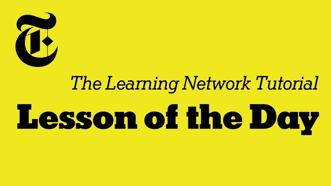 Lesson of the Day Tutorial - YouTube
