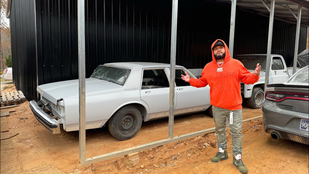 FINDING MY BOX CHEVY ABANDONED OUTSIDE THE SHOP!! ITS RUINED - YouTube
