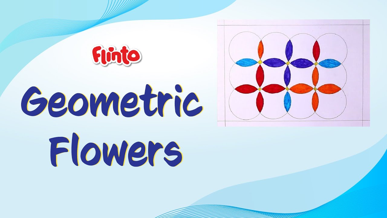 Geometric Flowers | Step By Step | Geometric Art For Kids | Kids ...