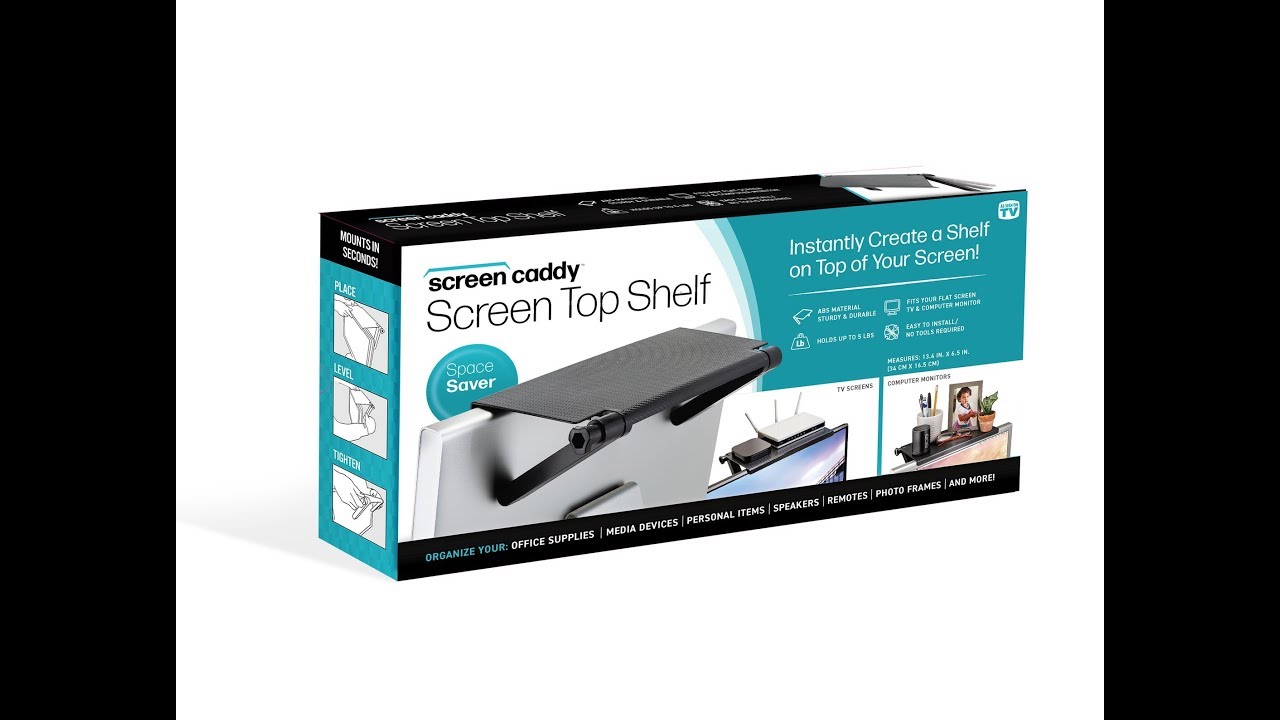 Overview/Review Of The Screen Caddy™ Screen Top Shelf - YouTube
