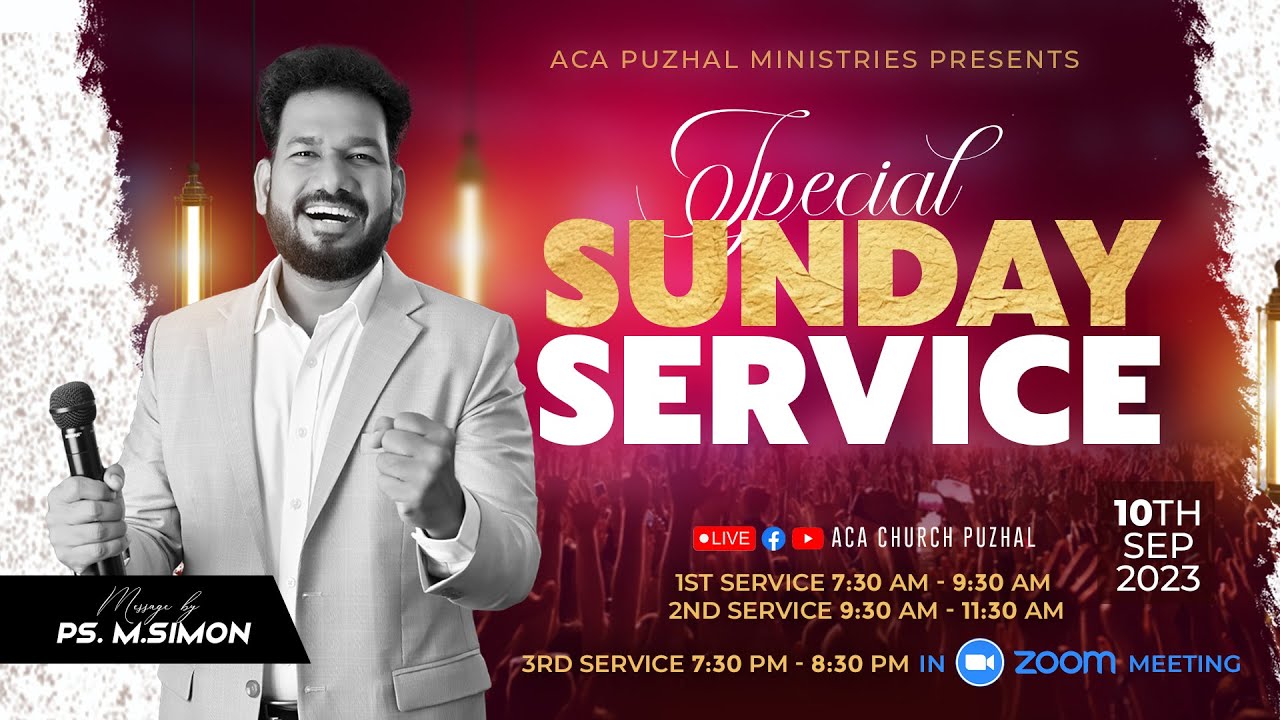 🔴LIVE | Special Sunday Service - 1st Service - 10.09.2023 | Message By ...