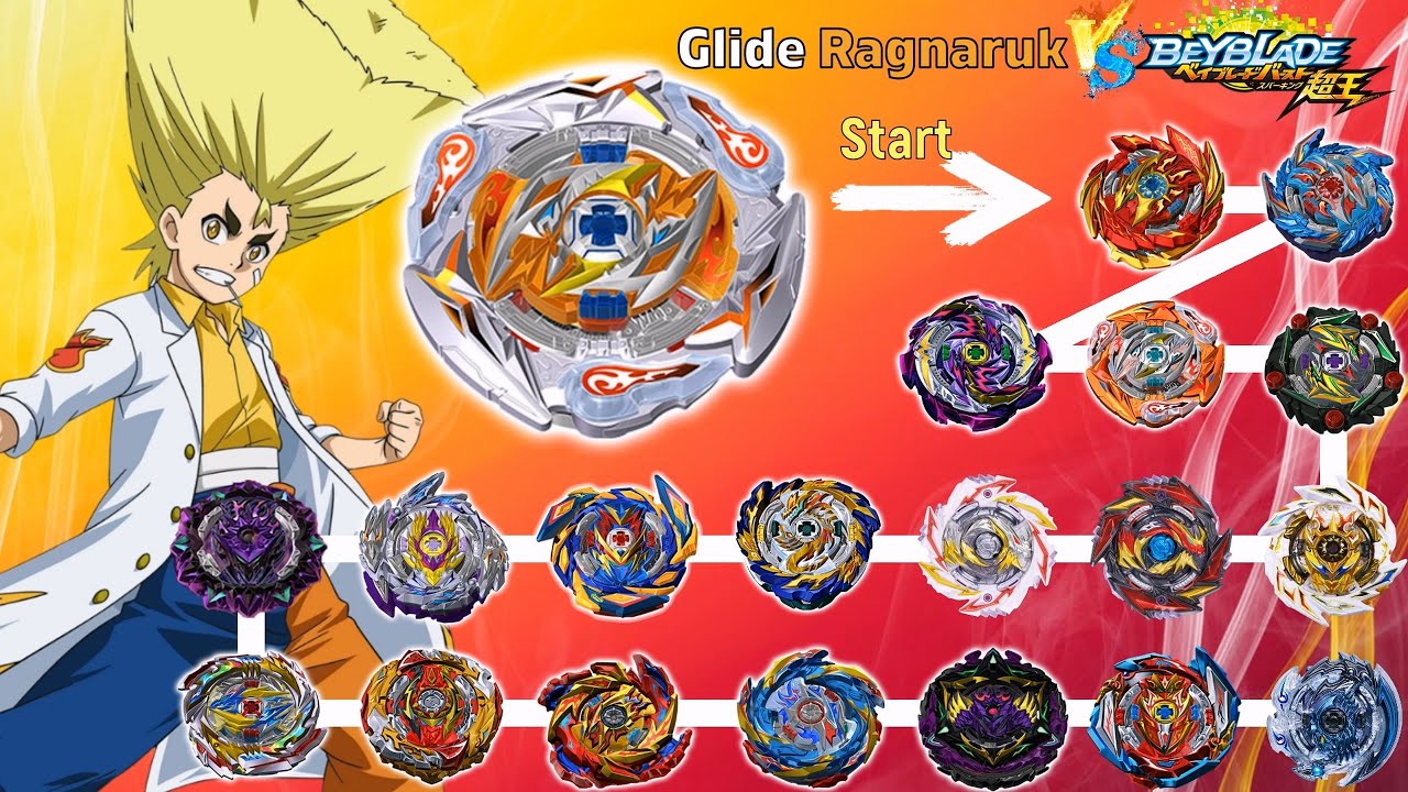 【Glide Ragnaruk VS ALL Beyblade Burst Sparking Marathon Battle】 ベイブレード ...