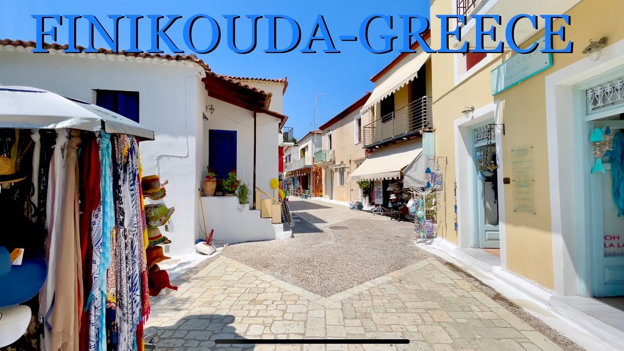 🇬🇷 Finikounda, a village in the Peloponnese Greece, (walking tour) HDR ...