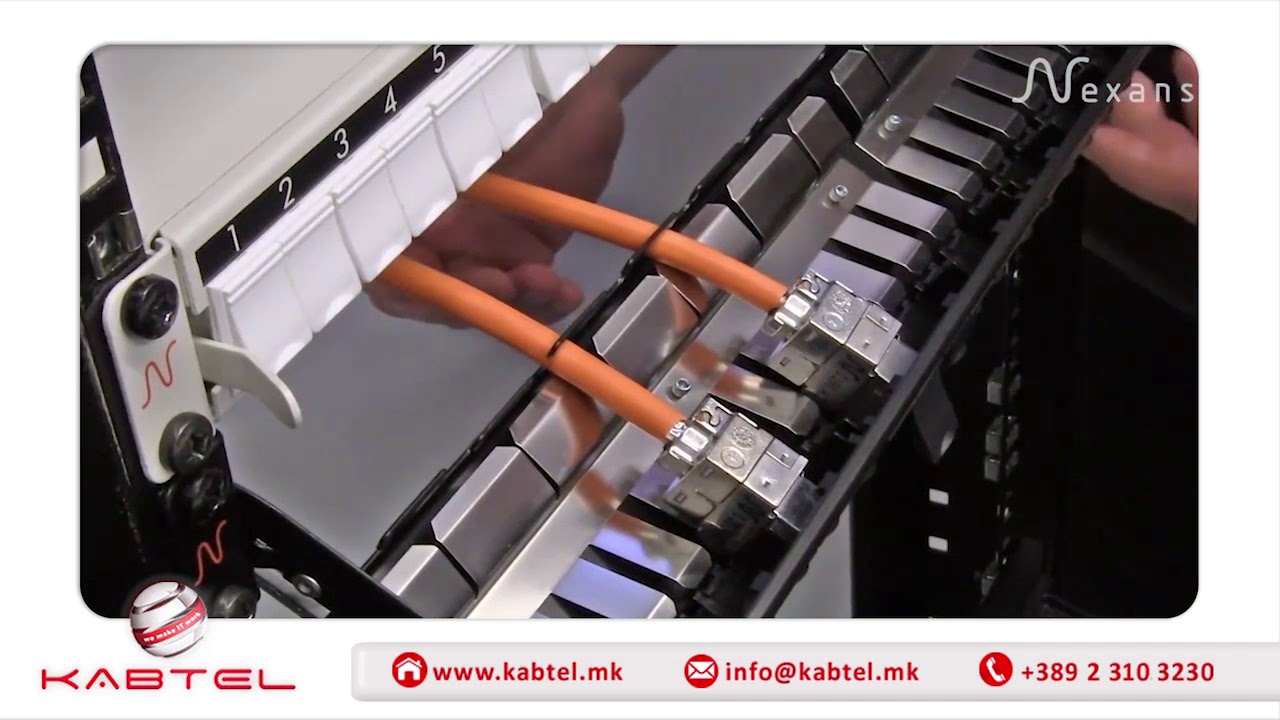 Kabtel Nexans LANmark Sliding Patch Panel - YouTube