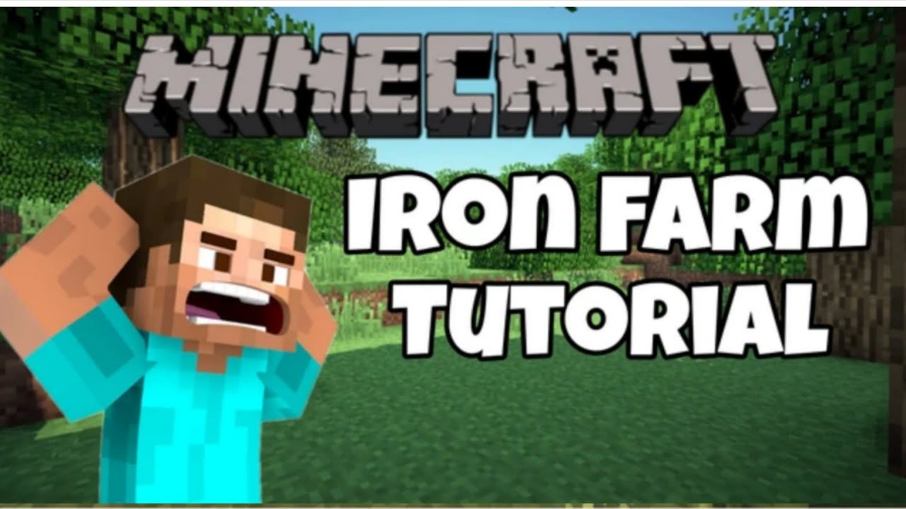 #Minecraft # make a IRON FARM very easy and unlimited iron fast working ...