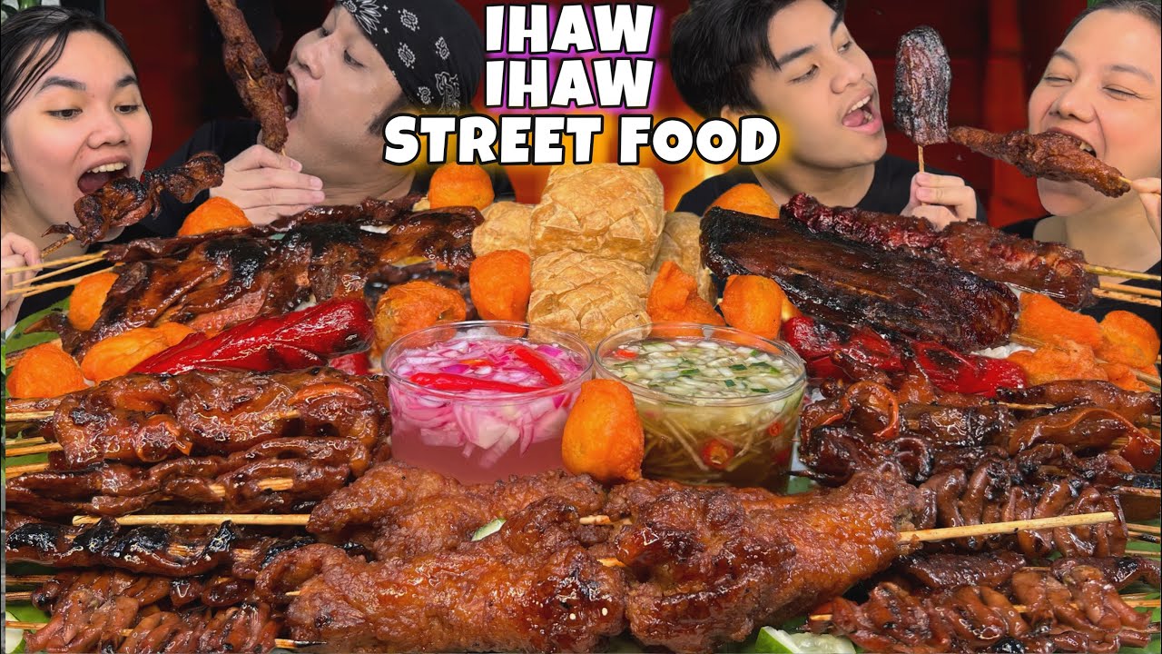 IHAW-IHAW ASSORTED STREET FOOD Isaw ng manok, Pork, Tenga, liempo ...