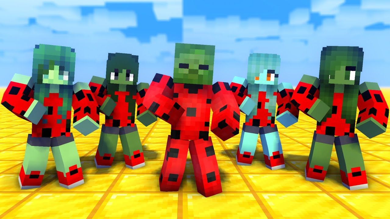 MONSTER SCHOOL : LADYBUG ZOMBIE FAMILY DANCE JOANA MEME - MINECRAFT ...