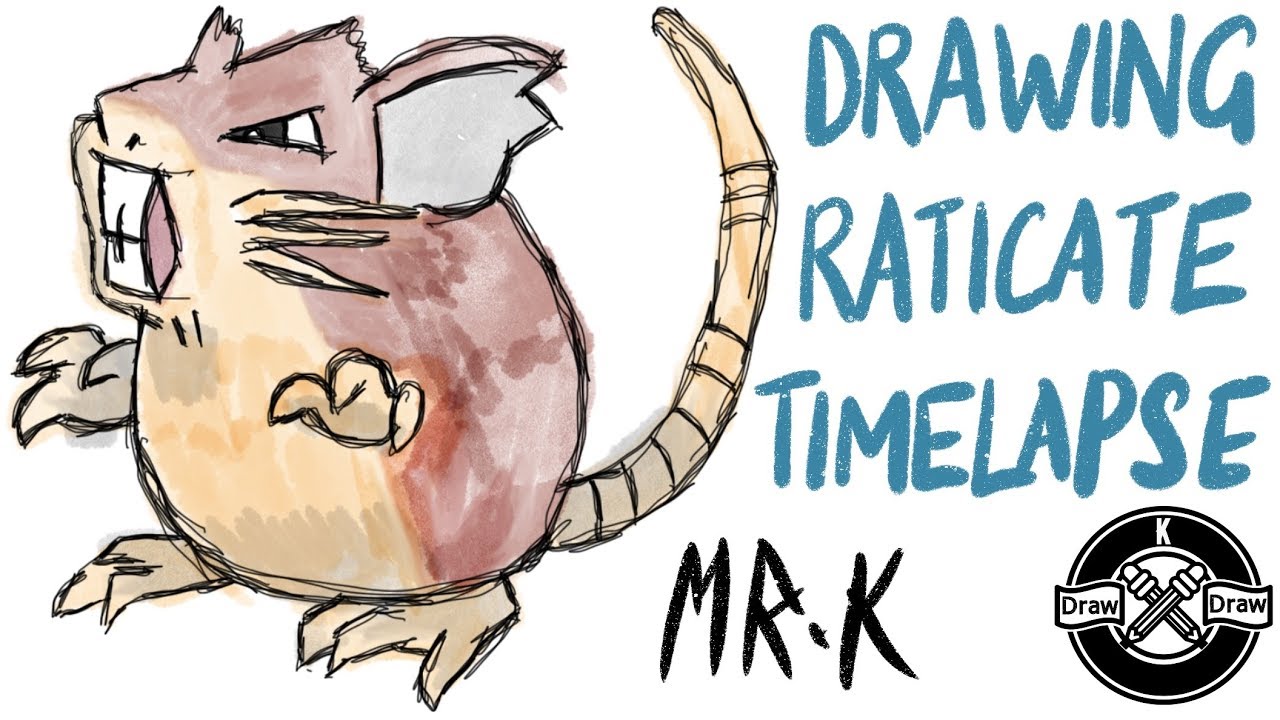 Drawing Raticate Timelapse | Procreate | Speed Draw | Digital Sketch ...