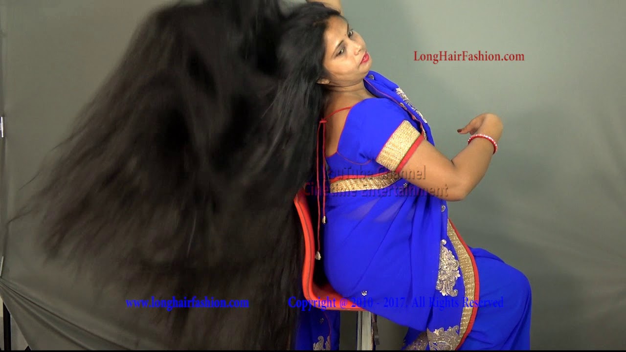 Indian Rapunzel Ritika Very Dense Long Hair Flip And Hair Show Youtube