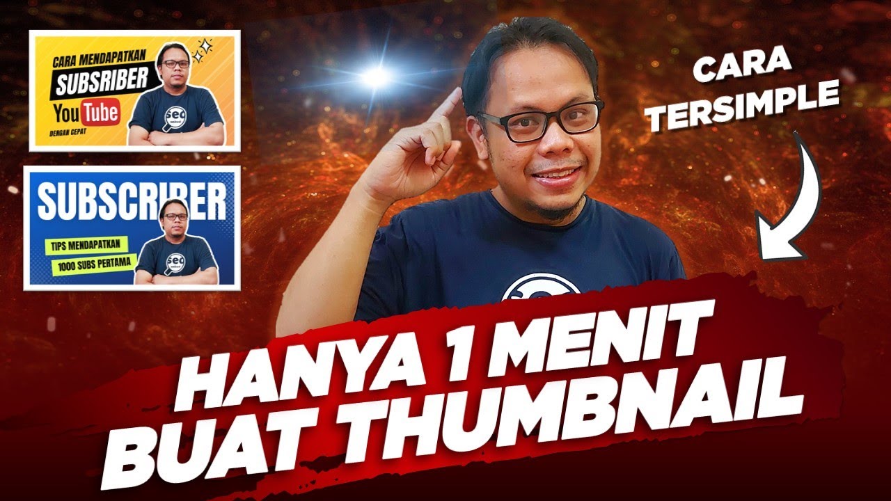🔴 HANYA 1 MENIT - CARA MEMBUAT THUMBNAIL YOUTUBE MENARIK BANYAK DIKLIK ...