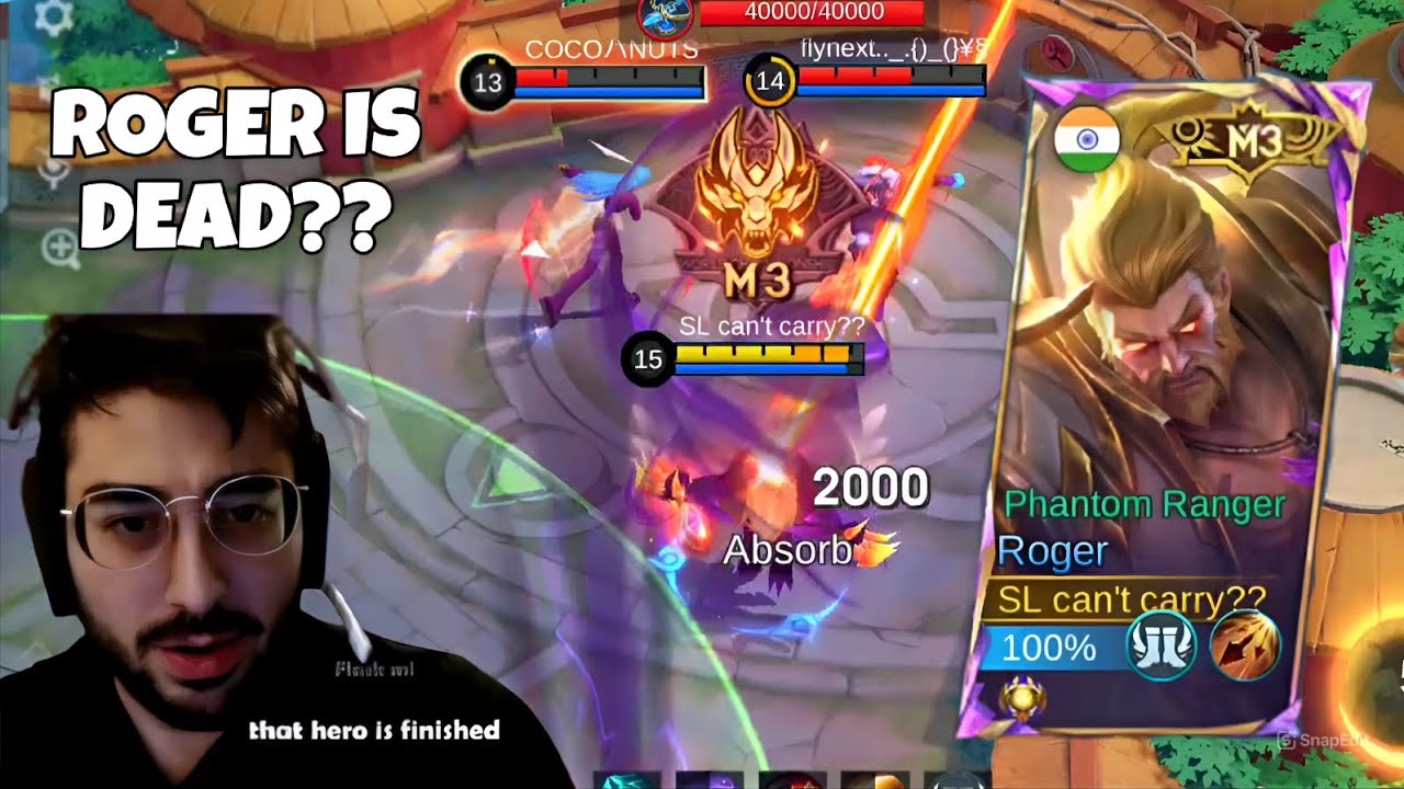 ROGER IS FINISHED??? 💀 MLBB | ROGER GAMEPLAY ⚡ - YouTube