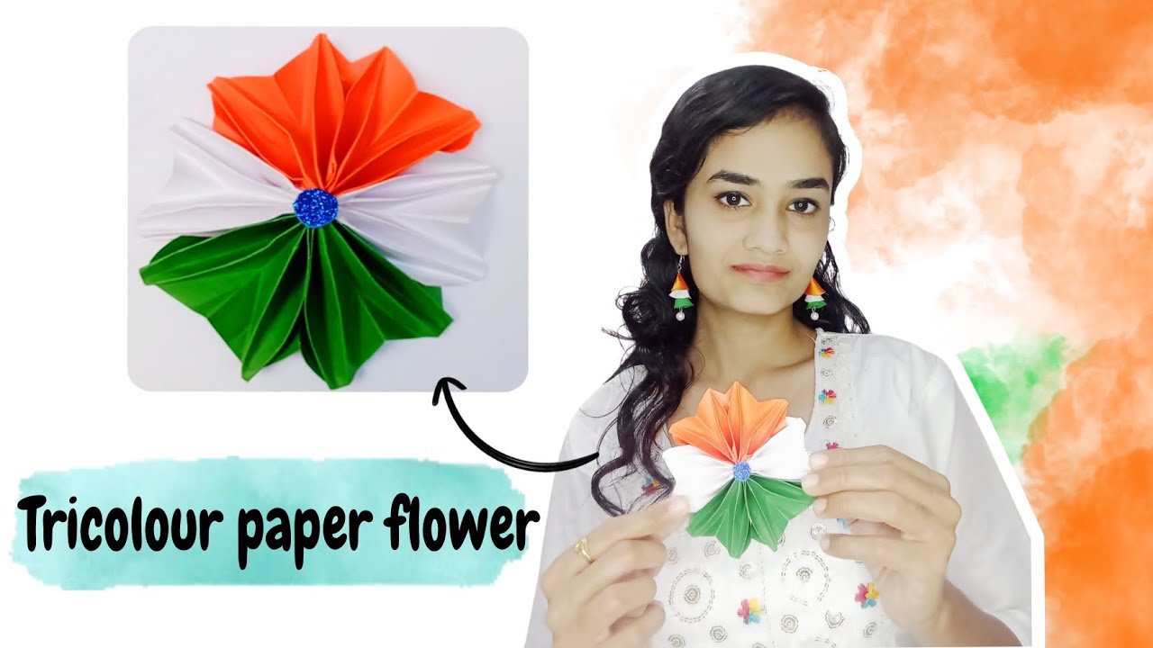 Tricolour paper craft /Independence day craft idea/Tricolour paper ...