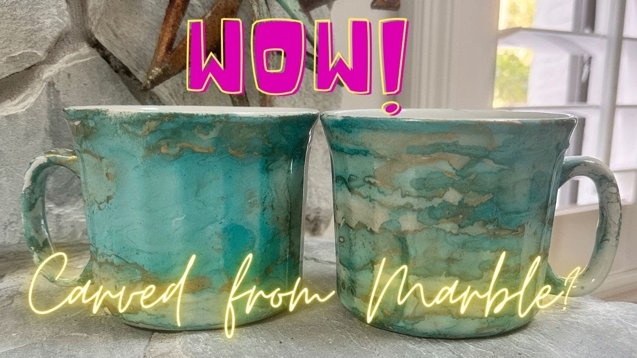 New Waterfall Alcohol Ink Method for Dollar Tree Mugs and Glasses? So ...