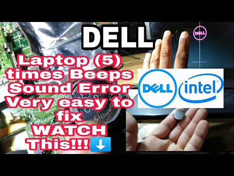 How to fix all DELL laptop 5x beeping Error..#dell#beeping#5times - YouTube