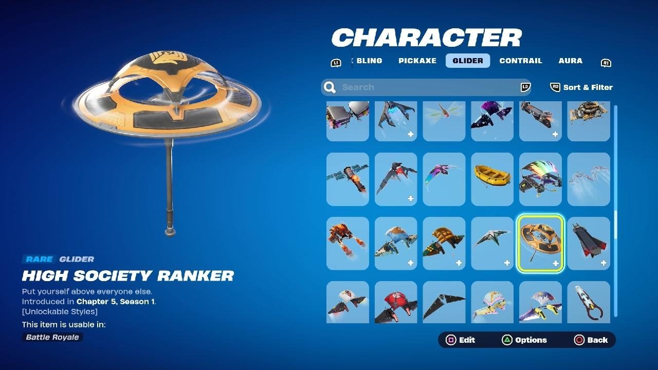 Fortnite | High Society Ranker Glider Showcase - YouTube