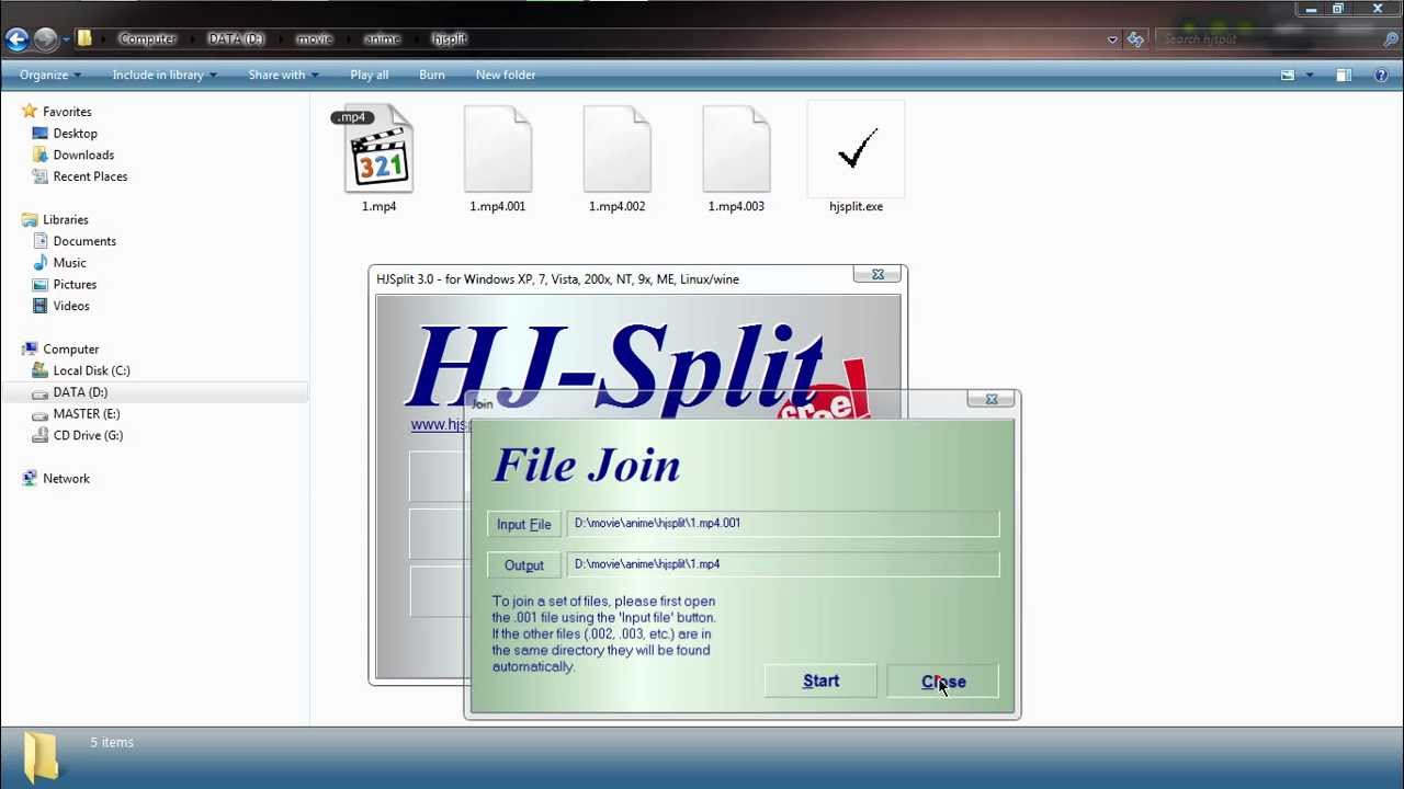 Software : Join & Split file dengan HJSplit [Tutorial] - YouTube