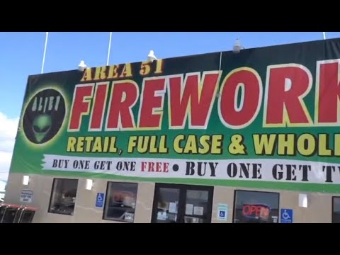 Area 51 Fireworks Warehouse in Nevada - YouTube