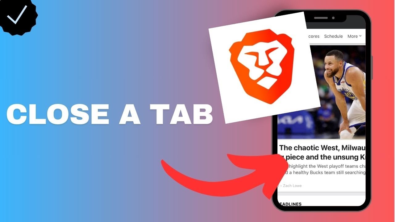 How to close a tab in the Brave app? - YouTube