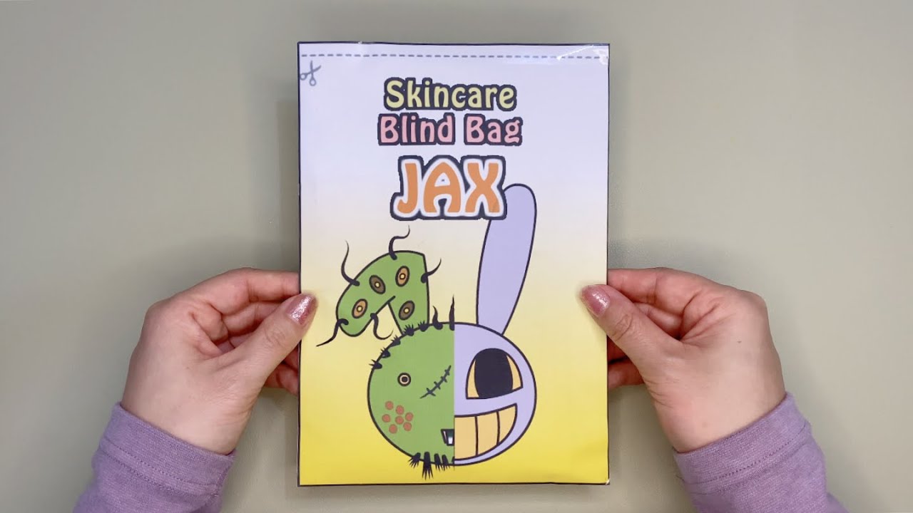 Paper DIY The Amazing Digital Circus Jax skincare BLIND BAG PAPER ASMR ...