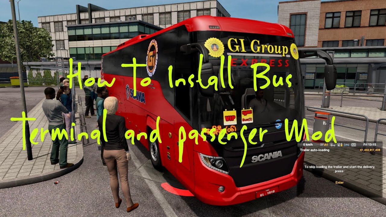 How to Install Bus Terminal and Passenger Mod in ETS2 V1.38 - YouTube
