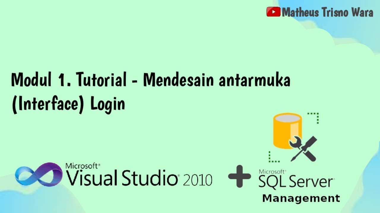 Modul 1. Tutorial - Mendesain antarmuka (Interface) Login - YouTube