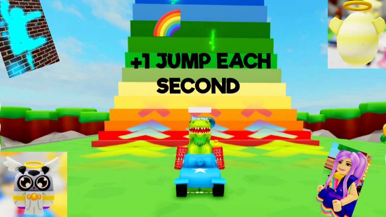 🦘🌈 ROBLOX +1 JUMP EACH SECOND 🦘🌈 - YouTube