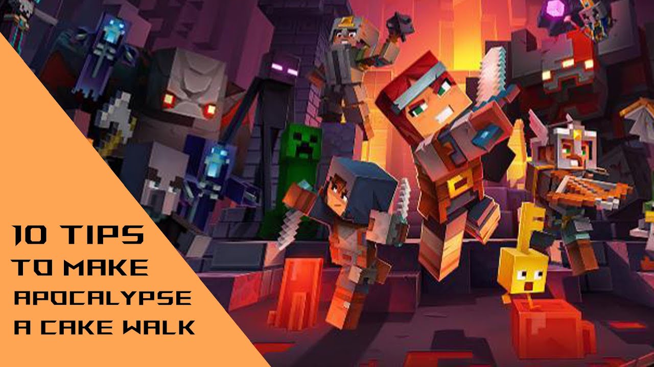 10 Tips to make Apocalypse a cake walk || Minecraft Dungeons - YouTube