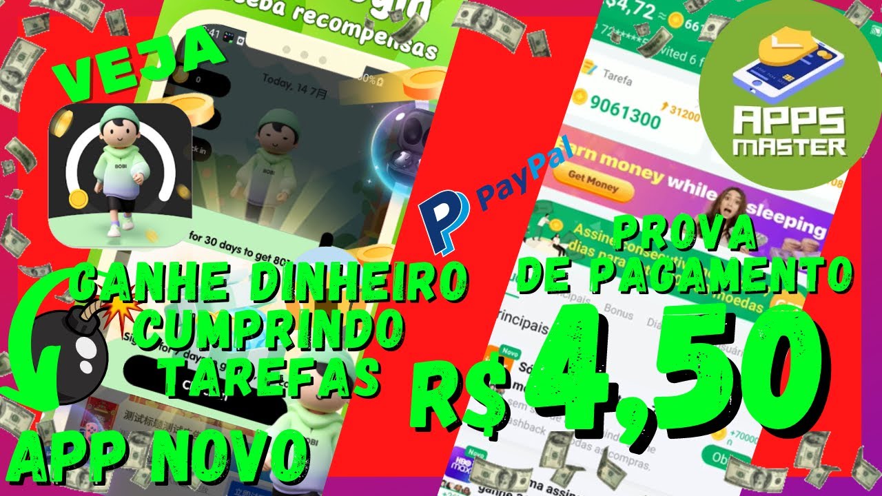 CASH BREAK PROVA DE PAGAMENTO / BOBI STEP GANHE DINHEIRO CUMPRINDO ...