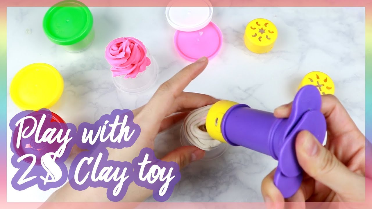 $2 dollars Clay toy 다이소 찰흙 장난감 200円粘土おもちゃ 2美元 的粘土玩具 _ The Most ...
