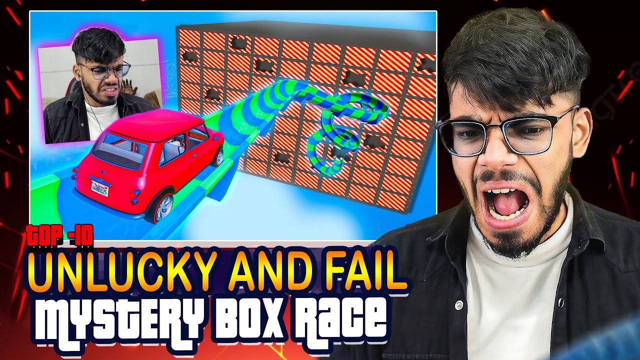 Casetoo Funny fails and Unlucky 99.99% moments in Mystery box race # ...