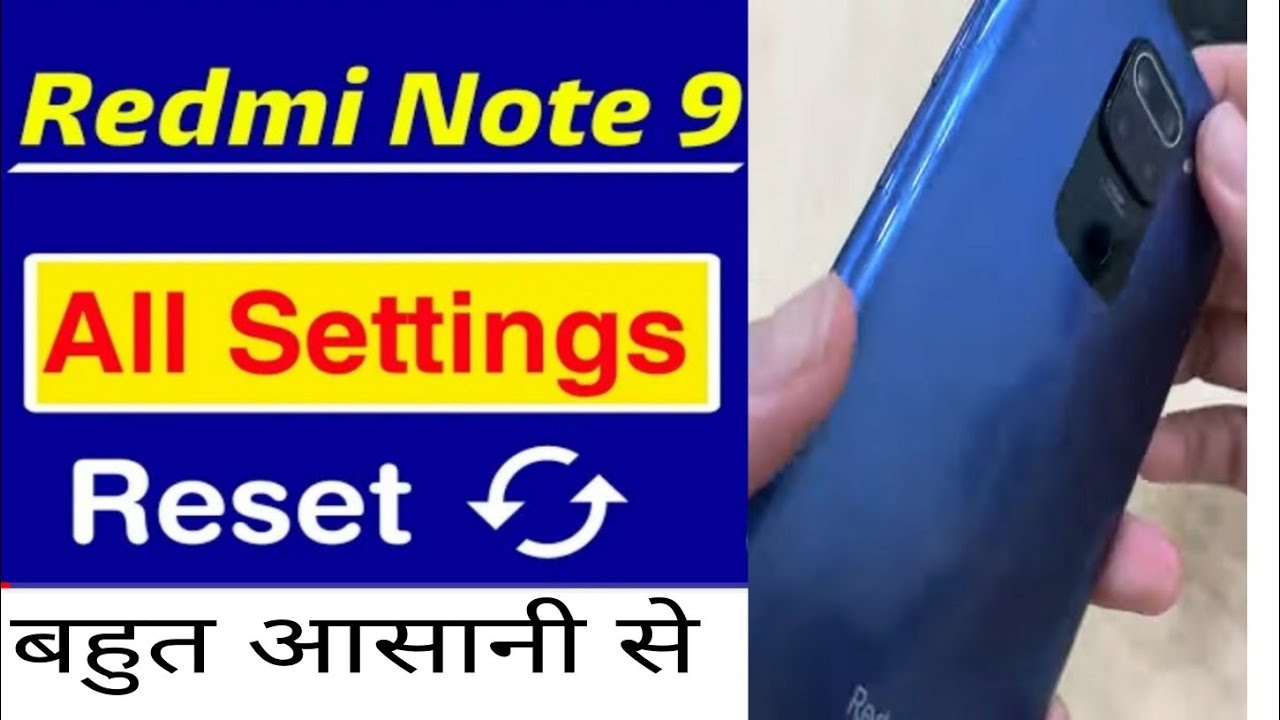 Redmi Note 9 Backup & Restore Guide _ How to factory reset redmi not 9 ...