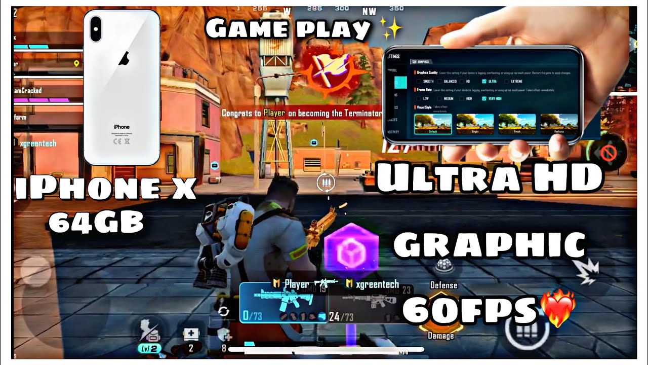 iPhone x farlight 84 ful game play ultra HD graphic 60 fps 2023 - YouTube