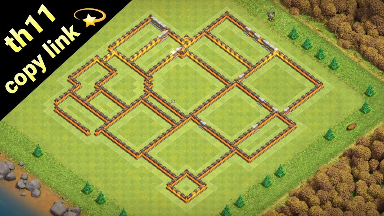 ⚔NEW TH11 Hybrid/ Trophy Base | coc Farming Base Clash of Clans ...