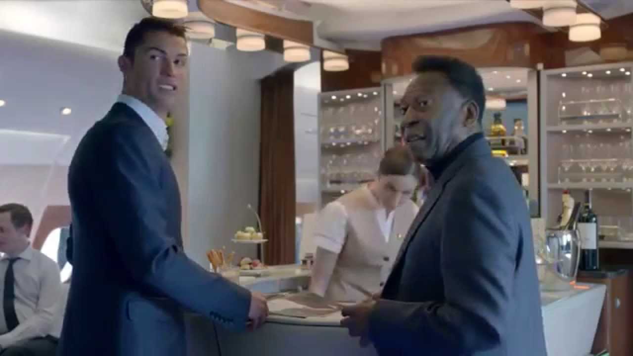 Cristiano Ronaldo Pelé Star New Emirates Airlines Commercial 2014 - YouTube