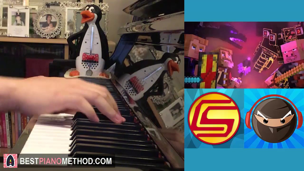 Minecraft Song - "Dragonhearted" - TryHardNinja CaptainSparklez (Piano ...